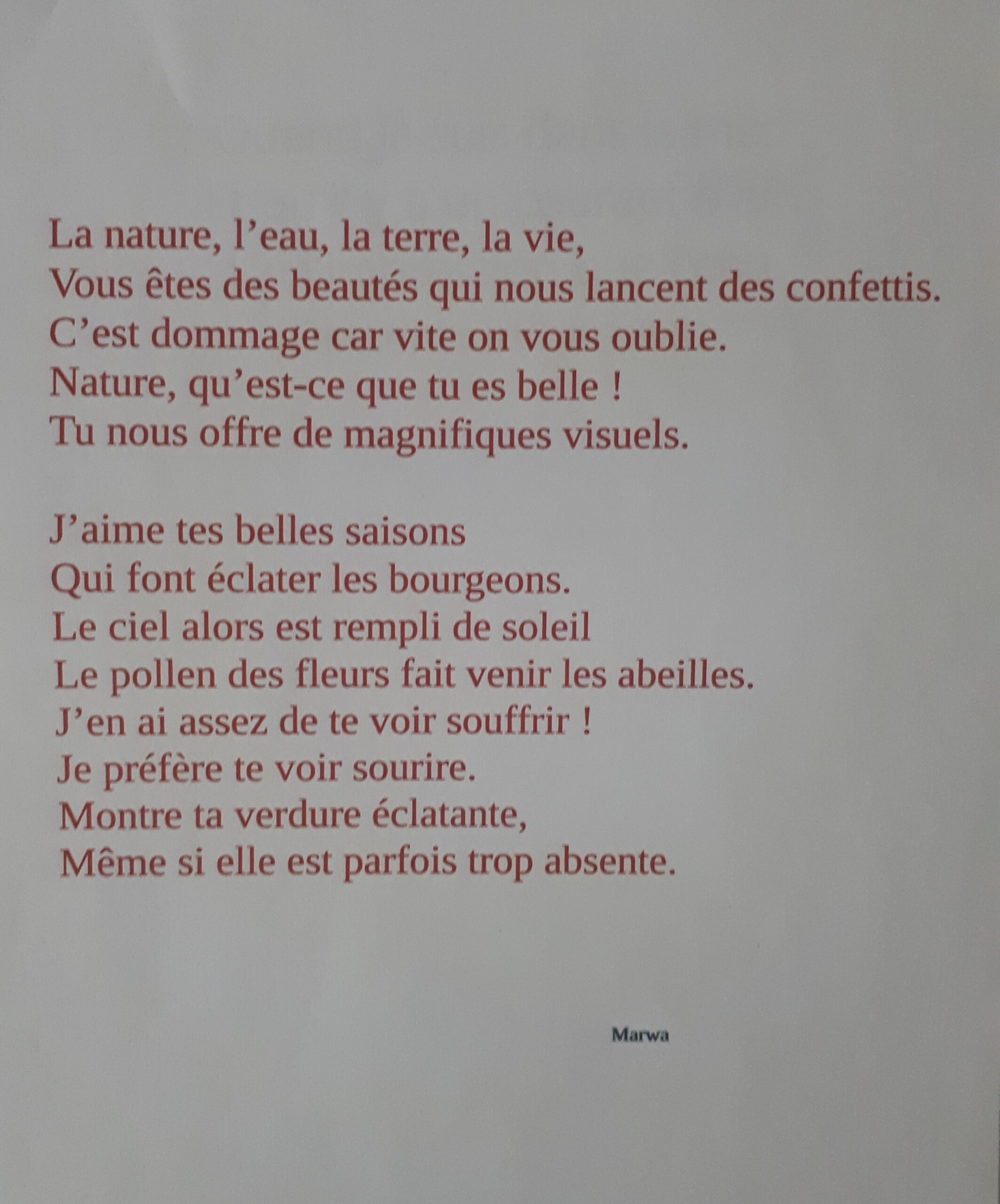 La nature en poésie | Collège Louis Jouvet - Villeurbanne